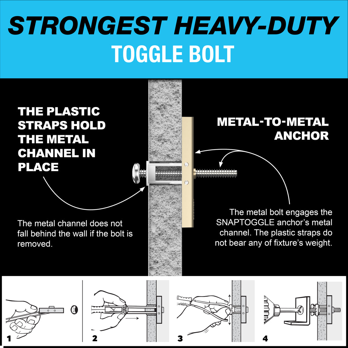 SNAPTOGGLE | Toggle Bolt Anchors | Heavy Duty Toggle Bolts
